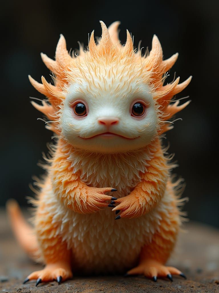 Xiamen Lacquer Thread Axolotl Sculpture