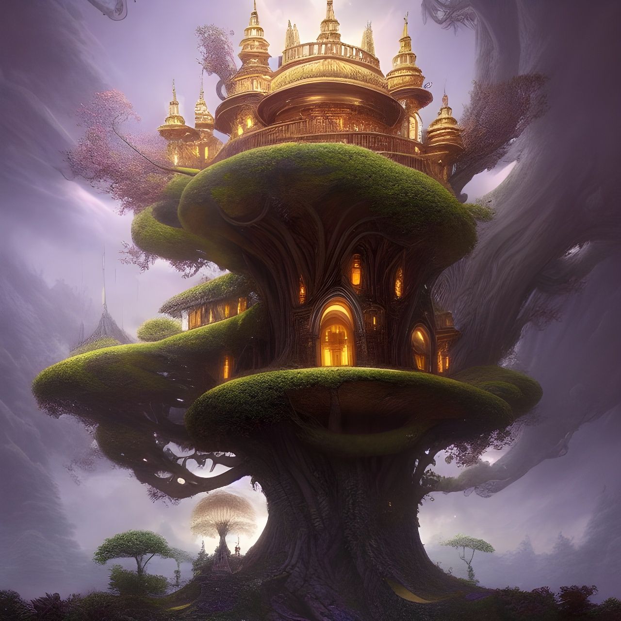 Palace of the Fae Sultan - AI Generated Artwork - NightCafe Creator