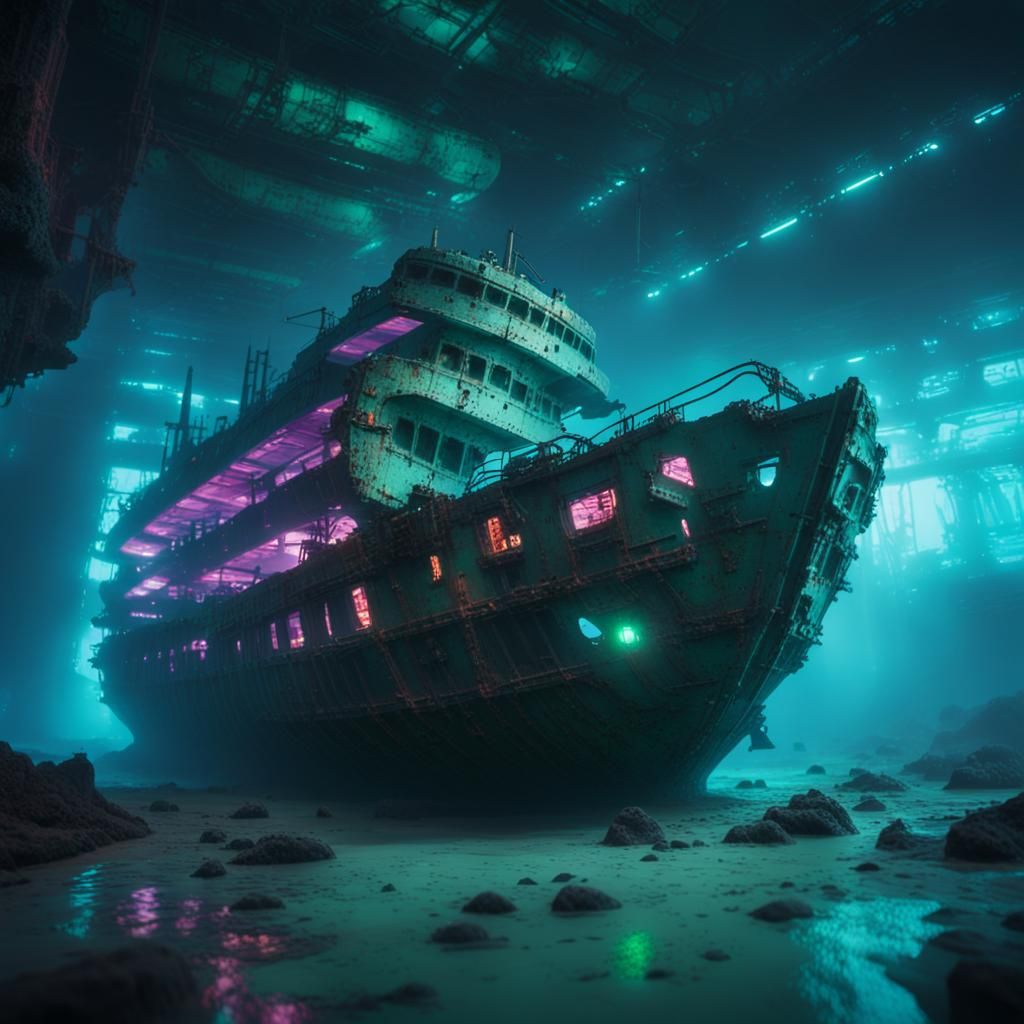 Shipwreck Hideout (series) - AI Generated Artwork - NightCafe Creator