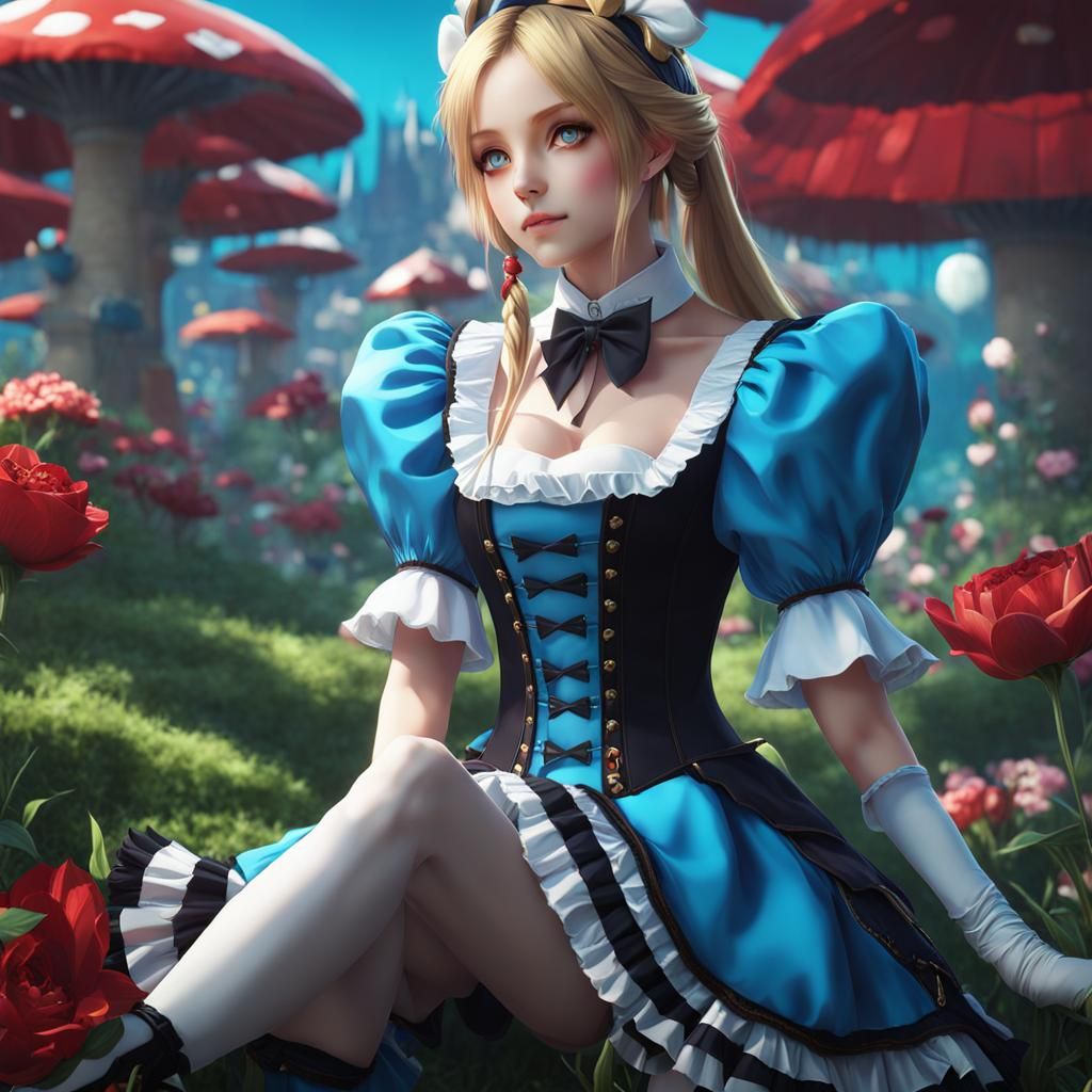 adult alice in wonderland - AI Generated Artwork - NightCafe Creator