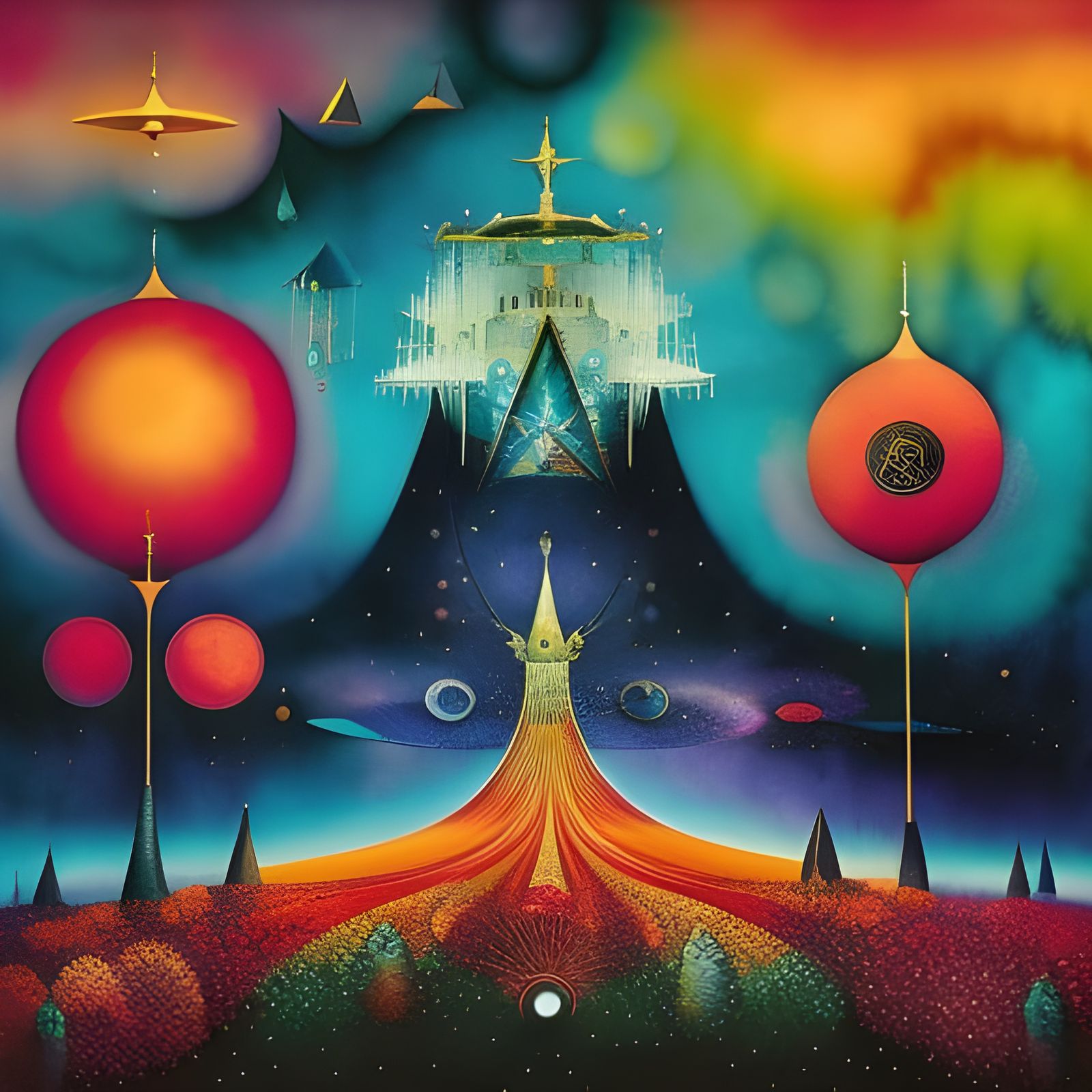 Cosmic Trilogy - AI Generated Artwork - NightCafe Creator