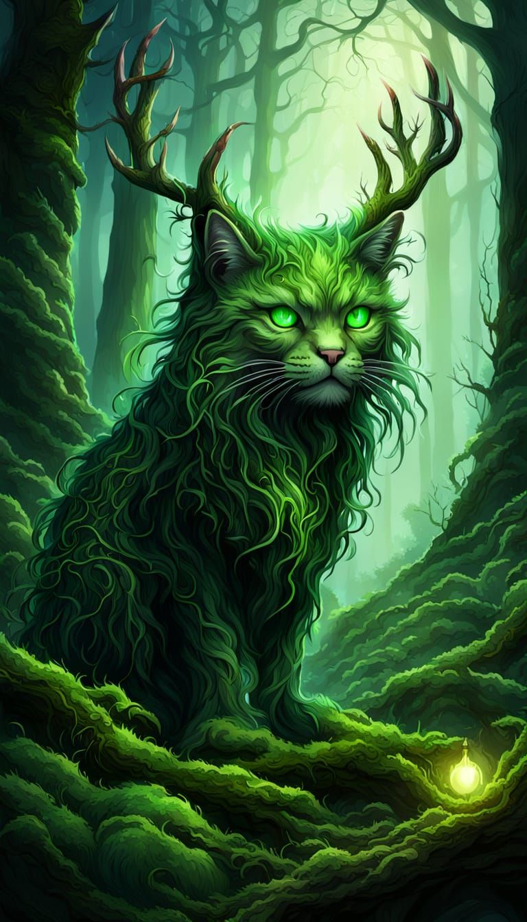 A legendary forest elemental cat - Ethereal Forest Elemental...