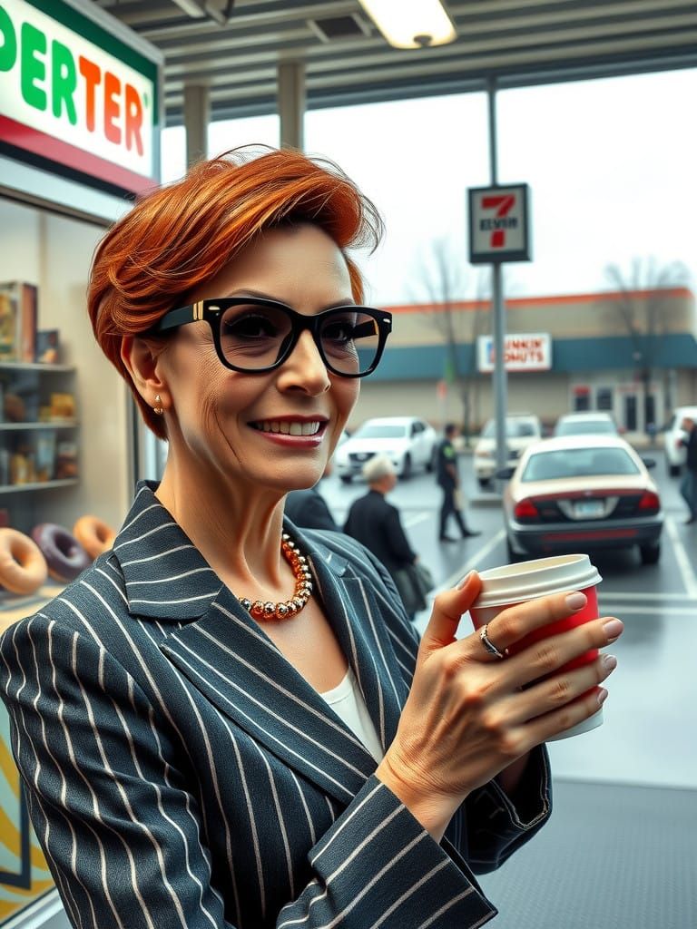 Hyperrealistic Portrait of a Modern Judge in a 7-E... - AI Art