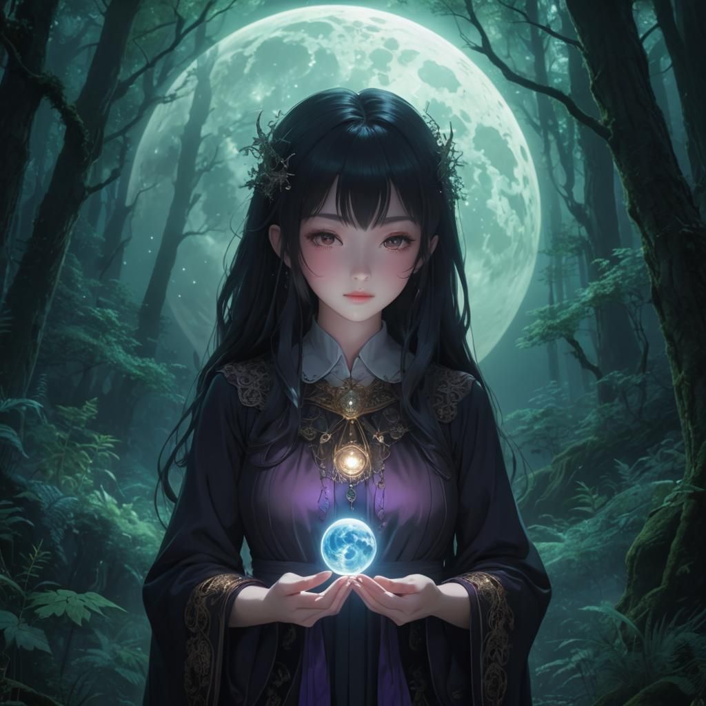 Full moon ritual - AI Generated Artwork - NightCafe Creator