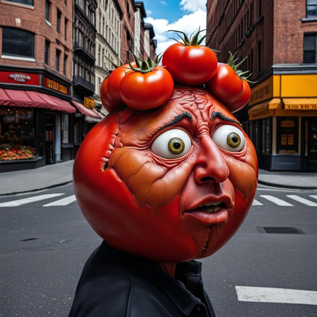 Tomato Man 2 - AI Generated Artwork - NightCafe Creator