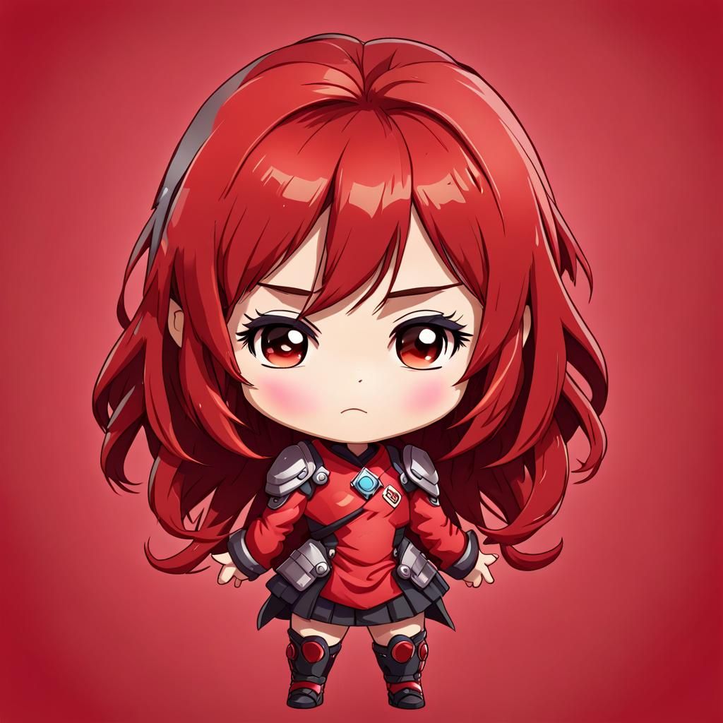 Lil Red Chibi - AI Generated Artwork - NightCafe Creator