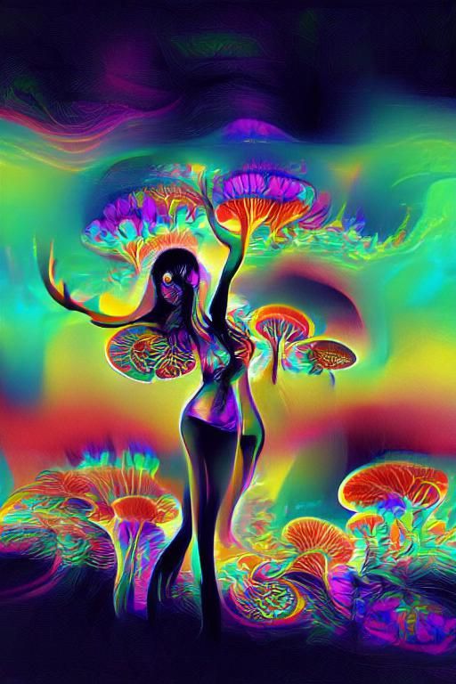 Psychedelic Dancer - AI Generated Artwork - NightCafe Creator