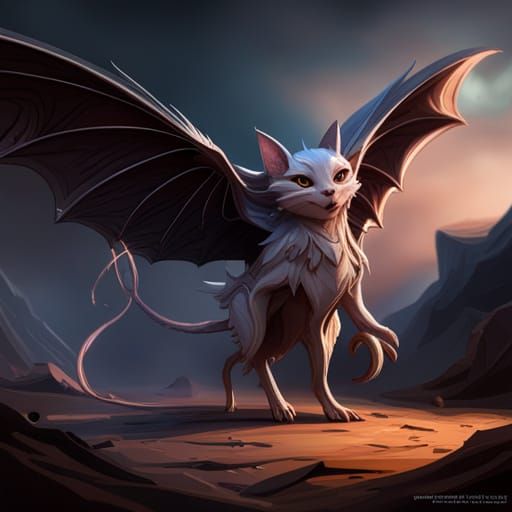 A Little Bit Batty, A Little Bit Catty - AI Generated Artwork ...