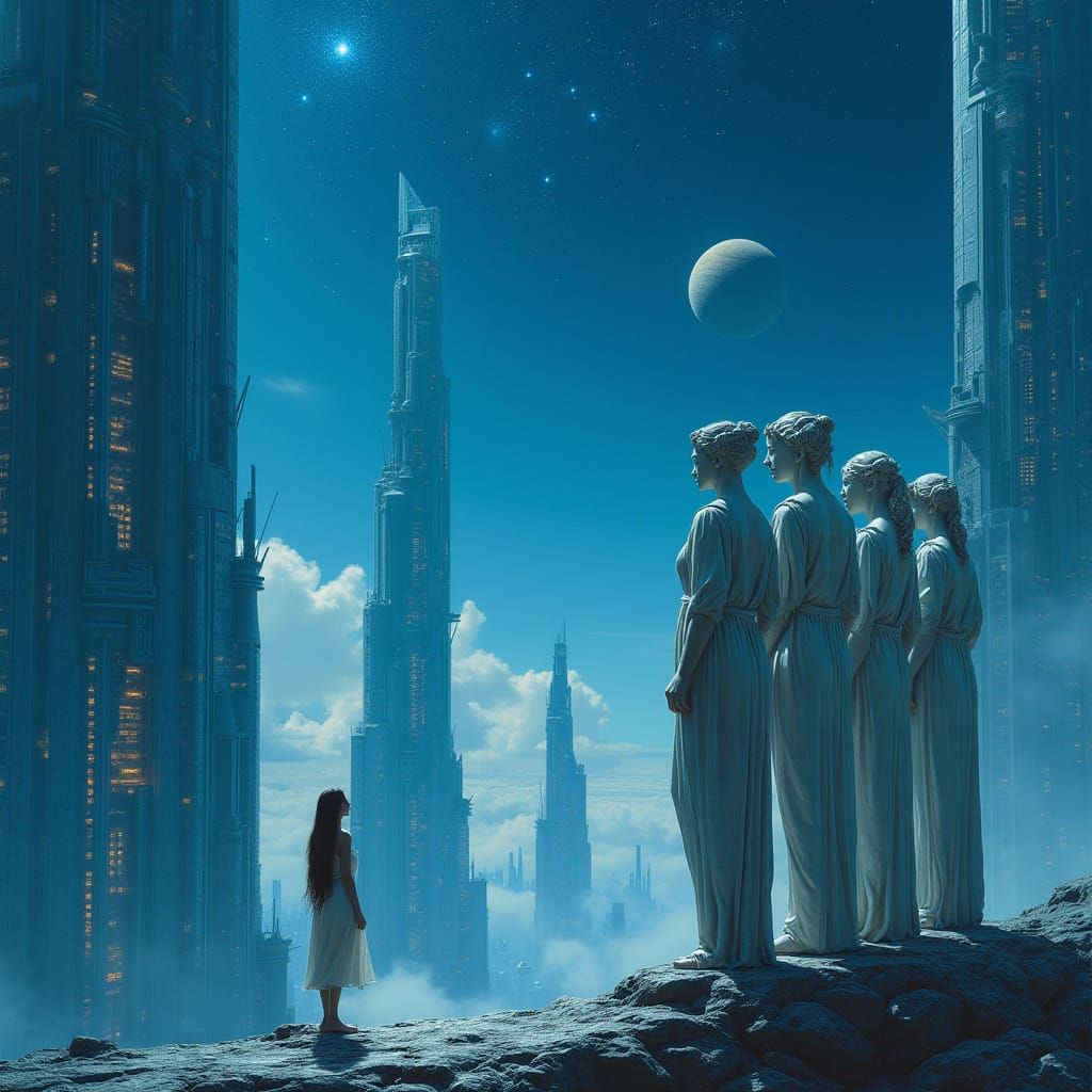 Pleiadian Starseed - Futuristic Goddess of the Pleiades