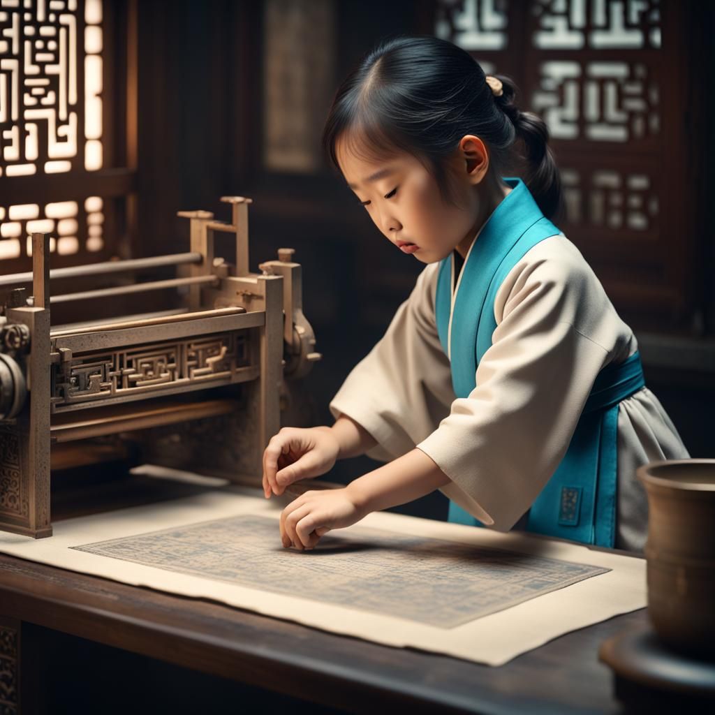 Ancient Chinese paper making machine - AI Generated Artwork - NightCafe ...