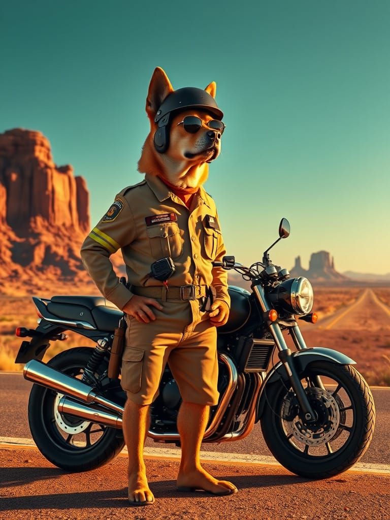 California Highway Patrol motorcyclist