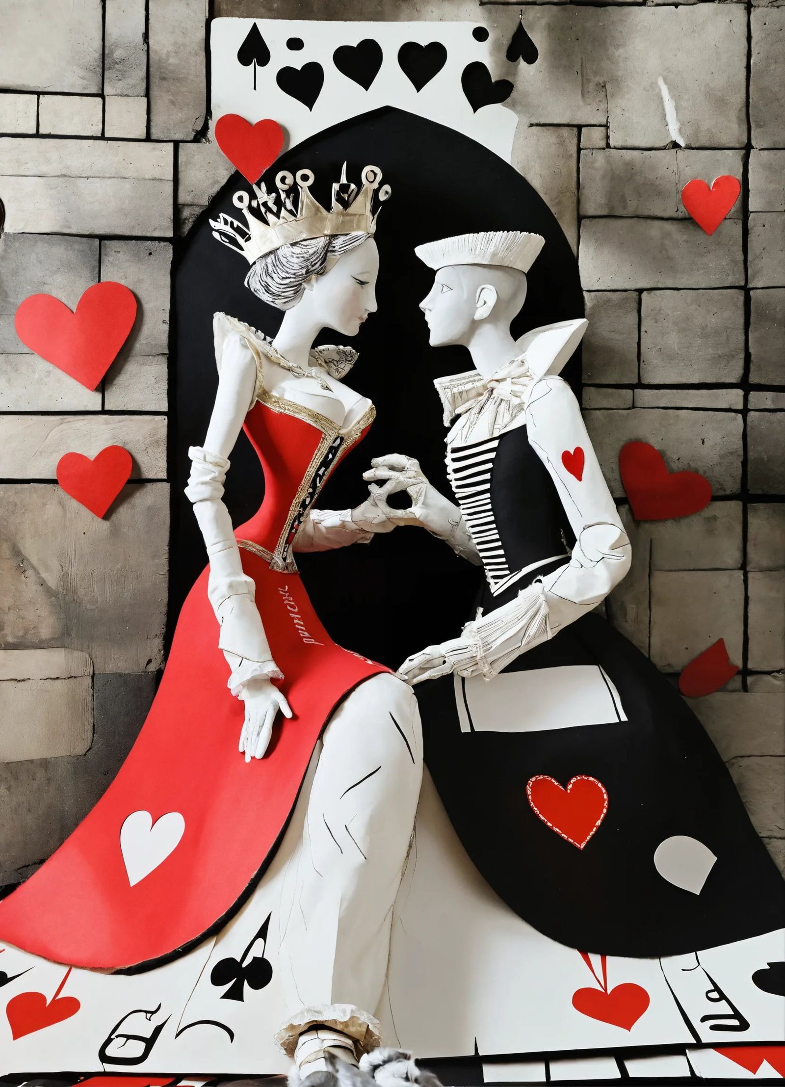 Valet de Coeur et Reine de pique ! - AI Generated Artwork - NightCafe ...