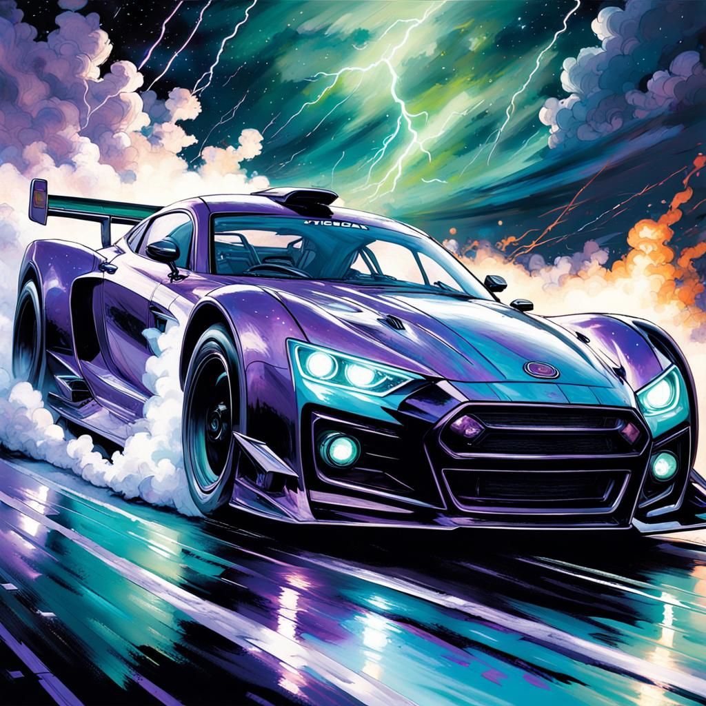 Drag Racing - AI Generated Artwork - NightCafe Creator