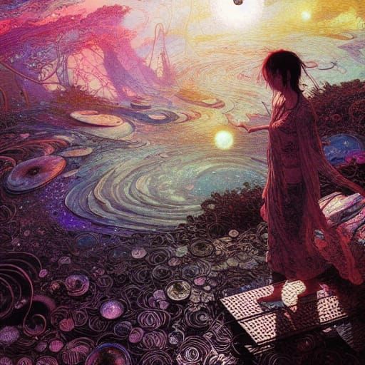 Fading into nothingness - AI Generated Artwork - NightCafe Creator