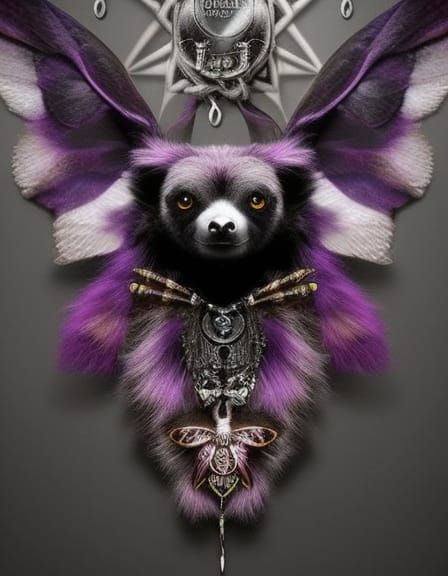 ::A gothic sloth with moth wings:: Epic cinematic brilliant stunning ...