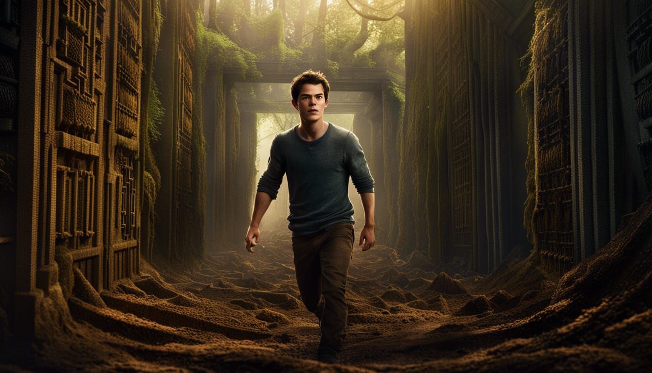 Dylan O’Brien as Thomas in the Maze from The Maze Runner movies - AI ...