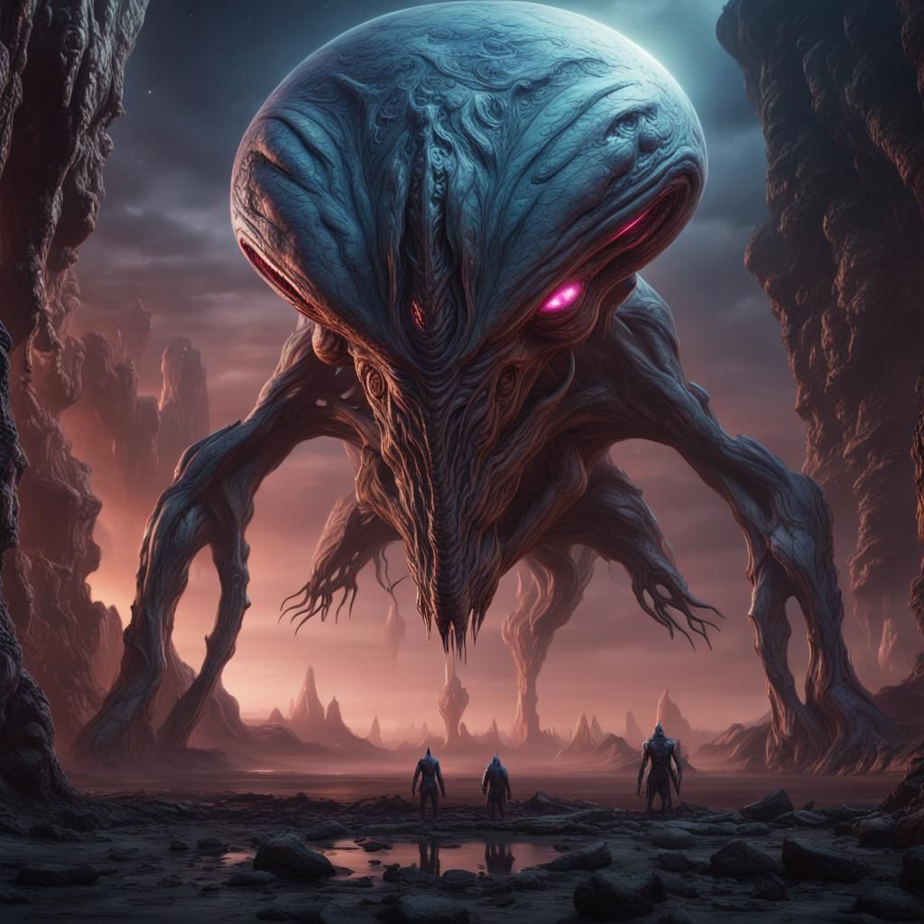 Alien Cosmic Entity - AI Generated Artwork - NightCafe Creator