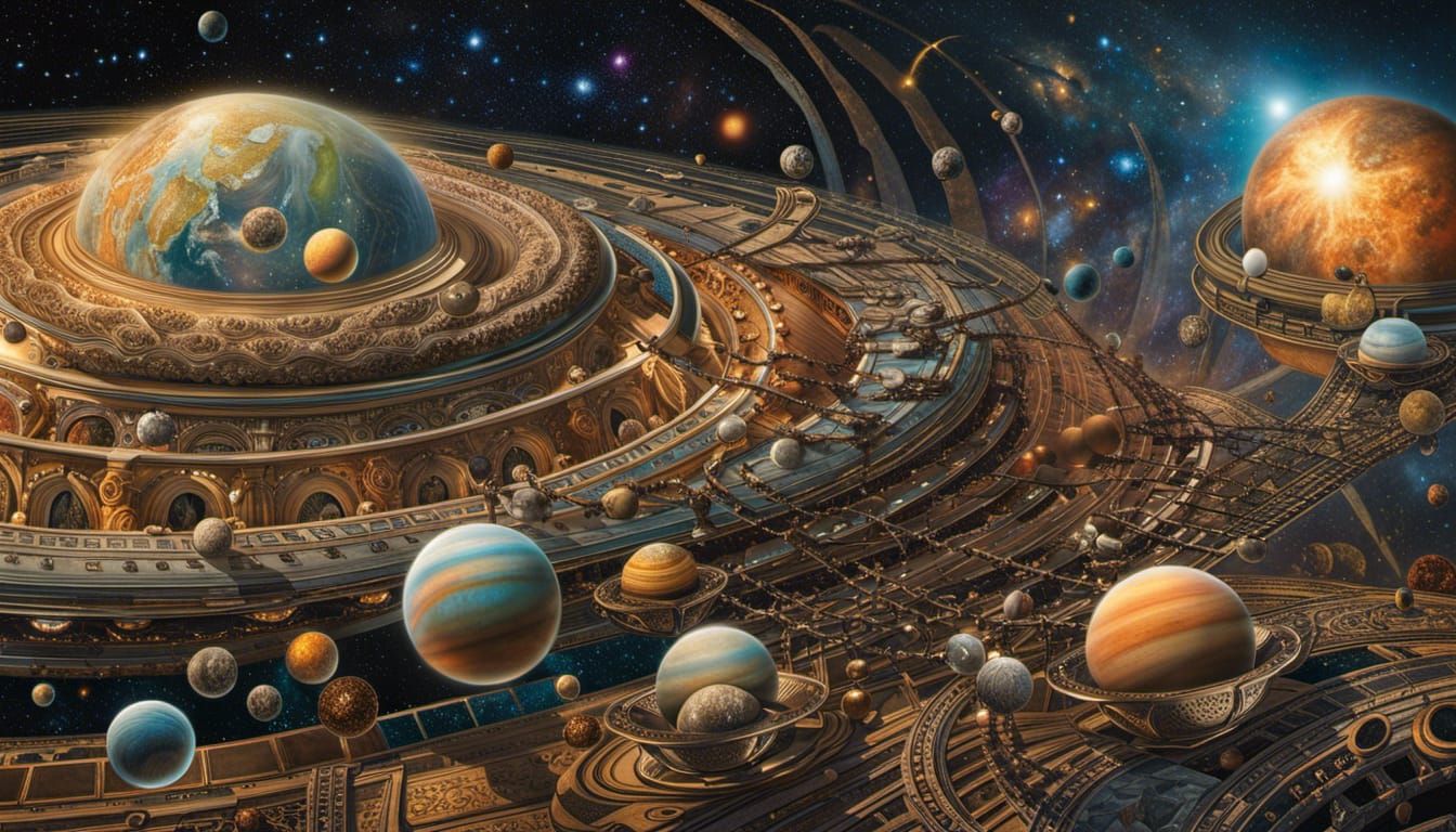 This Mechanical Cosmos - AI Generated Artwork - NightCafe Creator