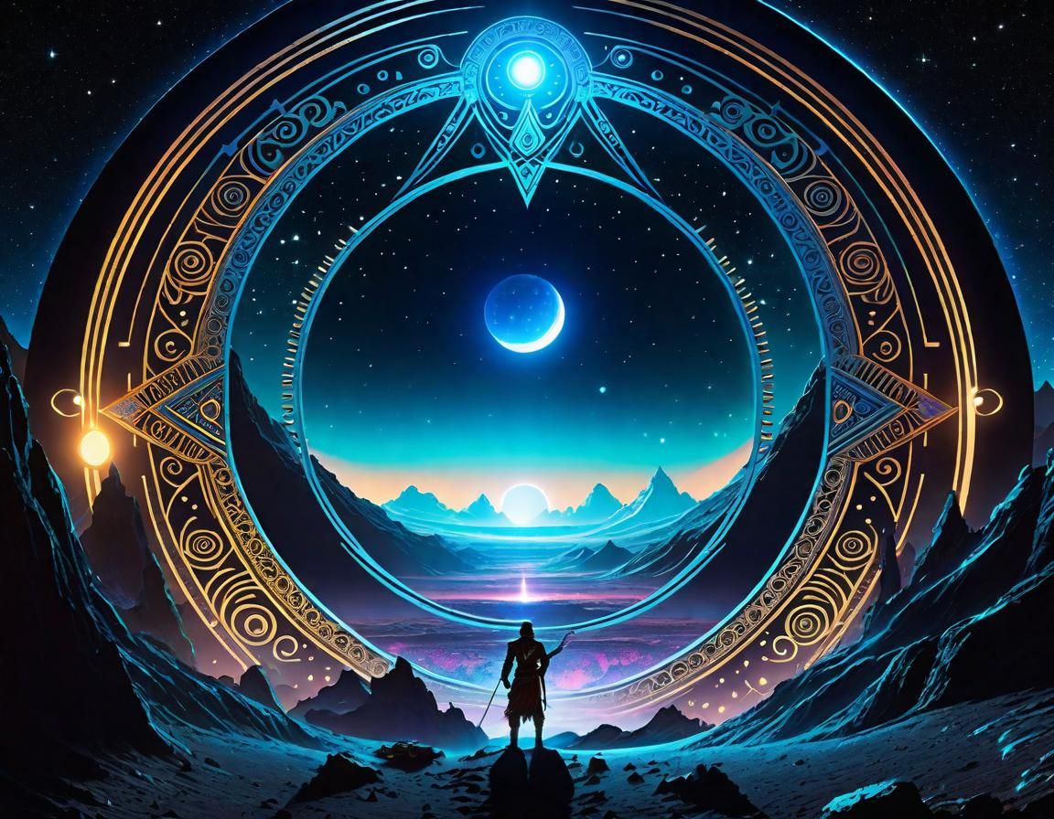 nomadic tribe that revered an ancient space portal - AI Generated Artwork - NightCafe Creator