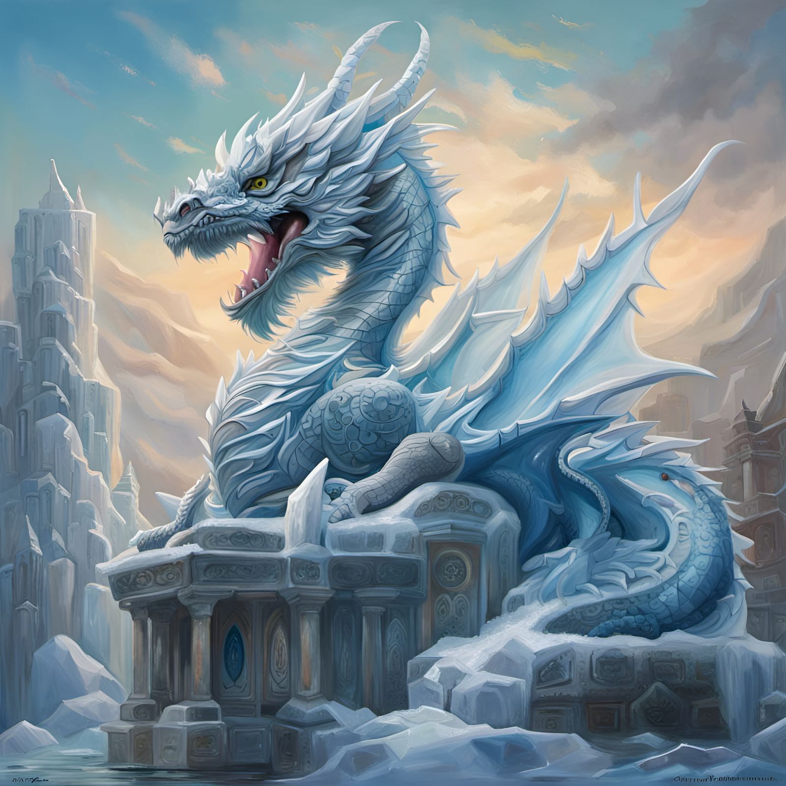 The icey throne - AI Generated Artwork - NightCafe Creator