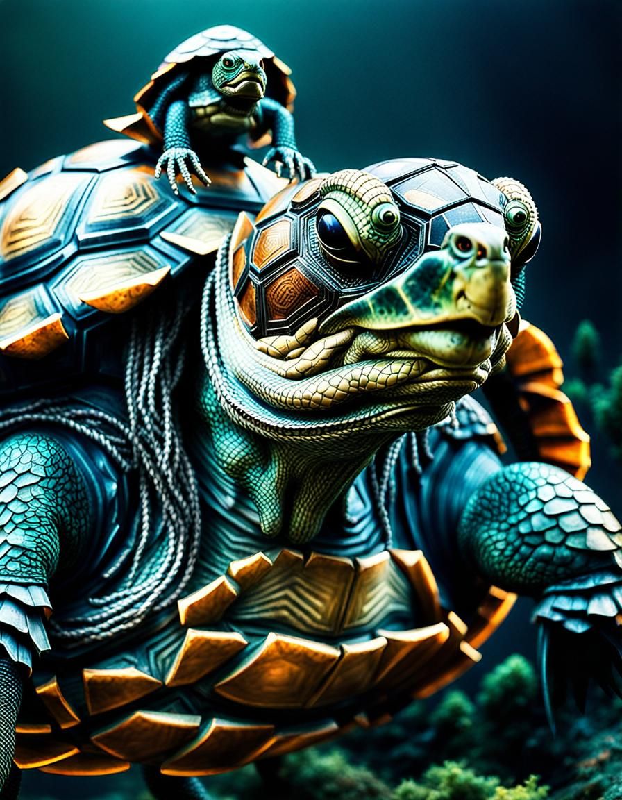 Momma Turtle - AI Generated Artwork - NightCafe Creator