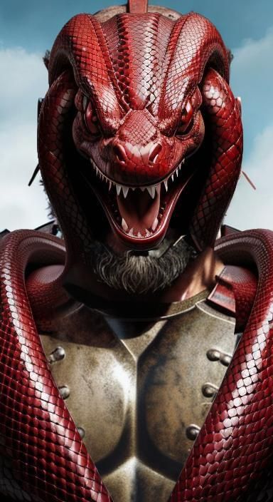 Gladiator Snake Mask - AI Generated Artwork - NightCafe Creator