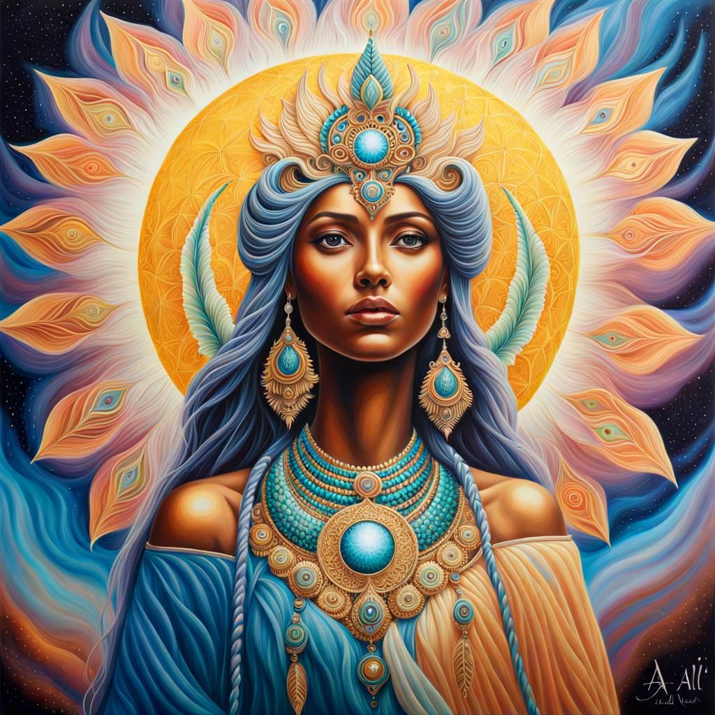 Celestial Soul Goddess - AI Generated Artwork - NightCafe Creator