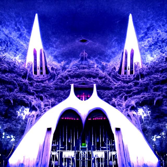 Alien Cathedral - AI Generated Artwork - NightCafe Creator