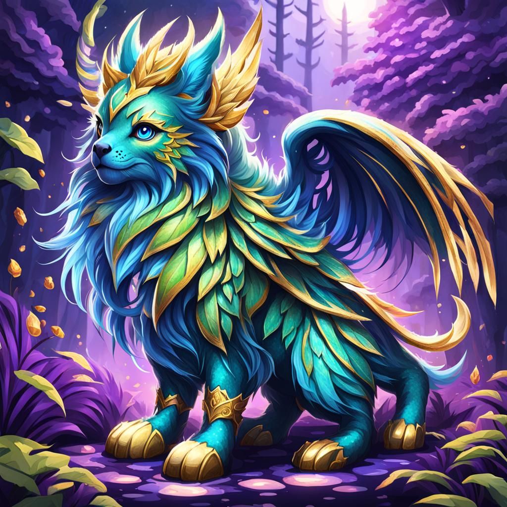 Mythical Pegasus cat - AI Generated Artwork - NightCafe Creator