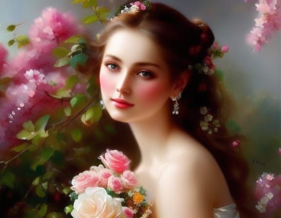 Portrait of a pretty girl - AI Generated Artwork - NightCafe Creator