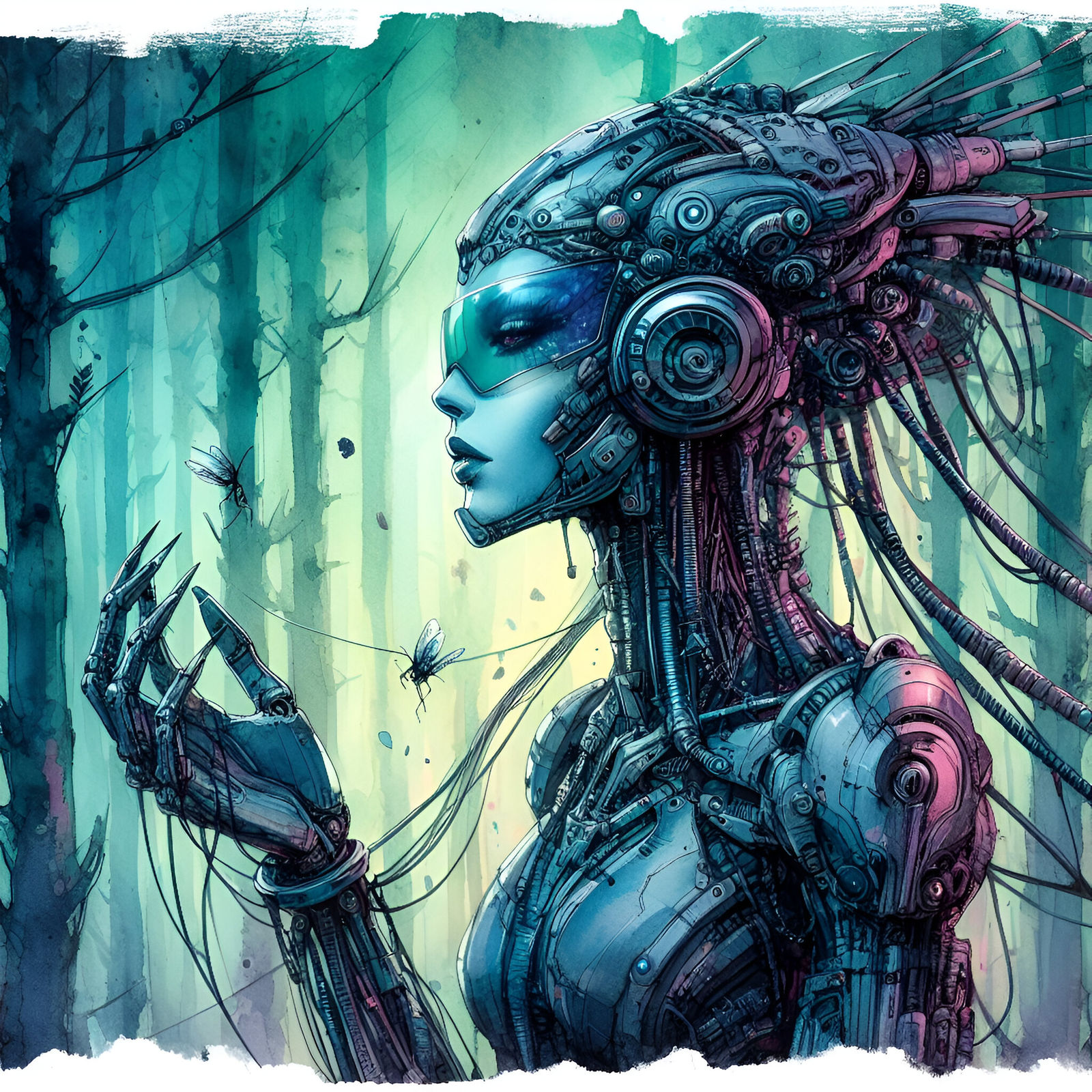 Alien - forest - AI Generated Artwork - NightCafe Creator