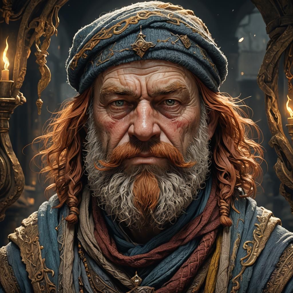 Grizzled Dwarf Magic-User - AI Generated Artwork - NightCafe Creator