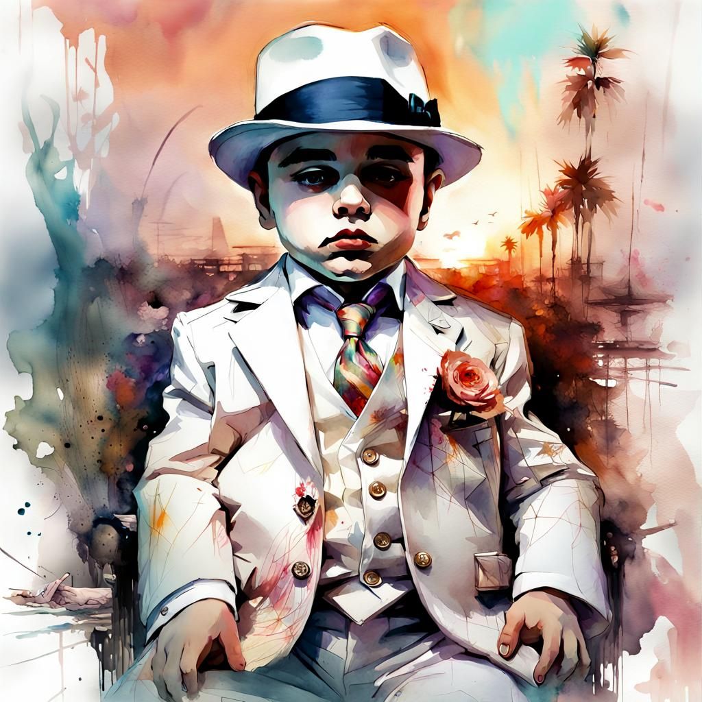 Baby Al Capone - AI Generated Artwork - NightCafe Creator