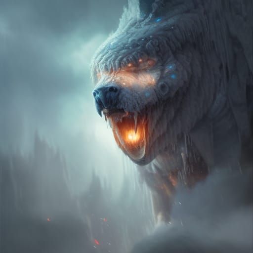 badass looking Ice Bear - AI Generated Artwork - NightCafe Creator