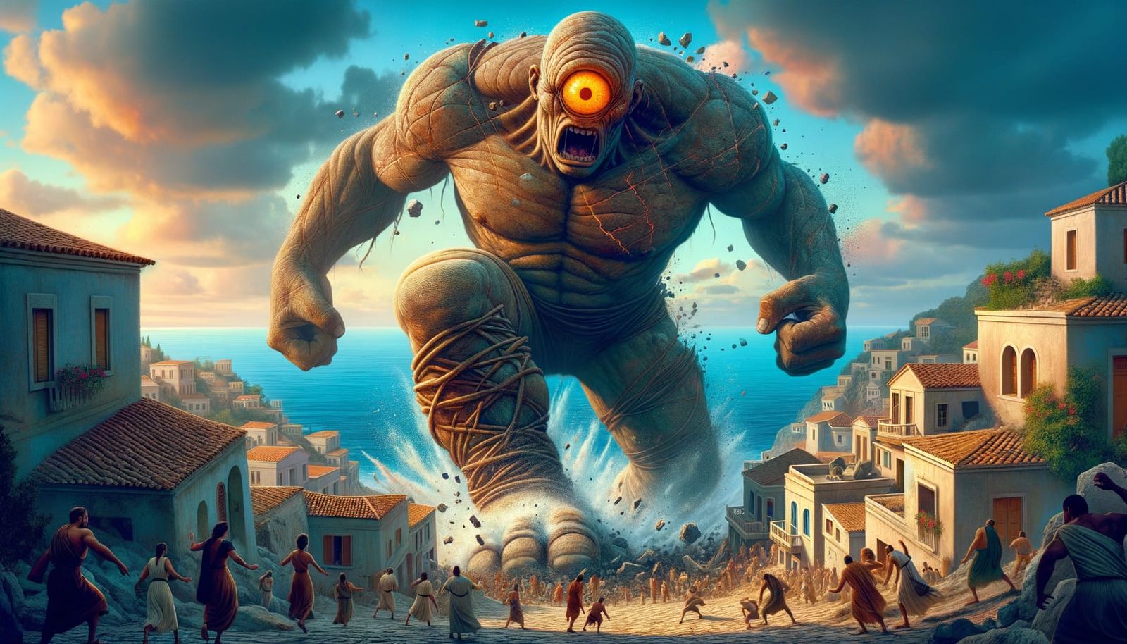 Polyphemus, the son of Poseidon - Gigantic Cyclops Stomps An...