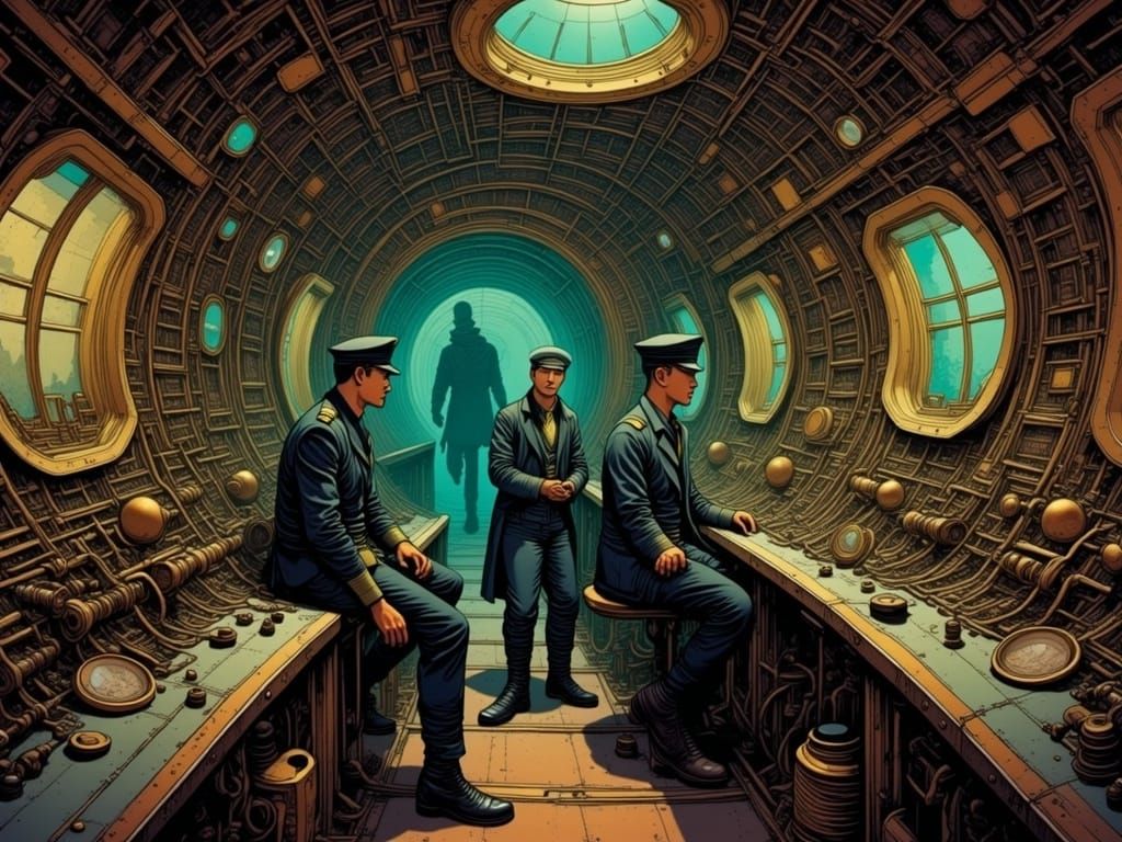 https://urnasemper.substack.com - Surreal Steampunk Submarin...