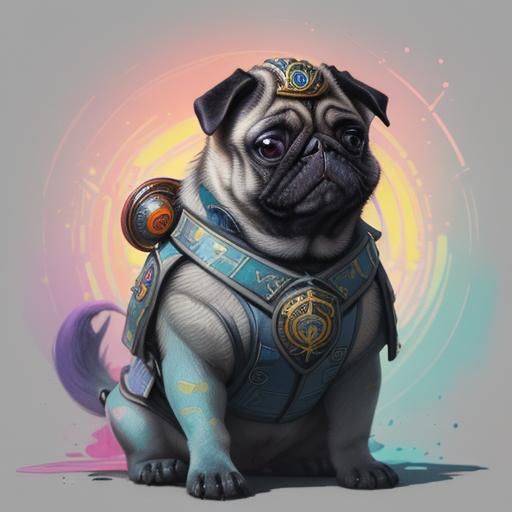 Pug - AI Generated Artwork - NightCafe Creator