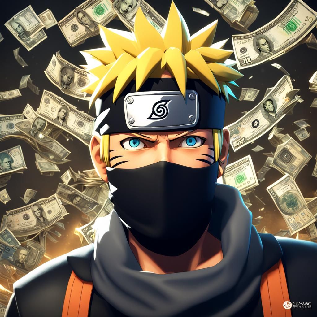 Naruto,Money - AI Generated Artwork - NightCafe Creator