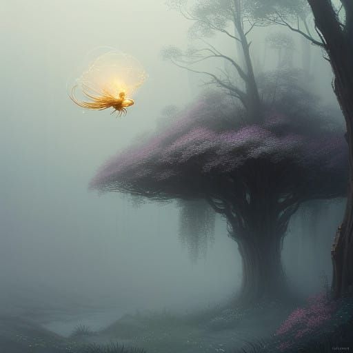 Spider - Whispering Realism Spider in Enchanted Mist