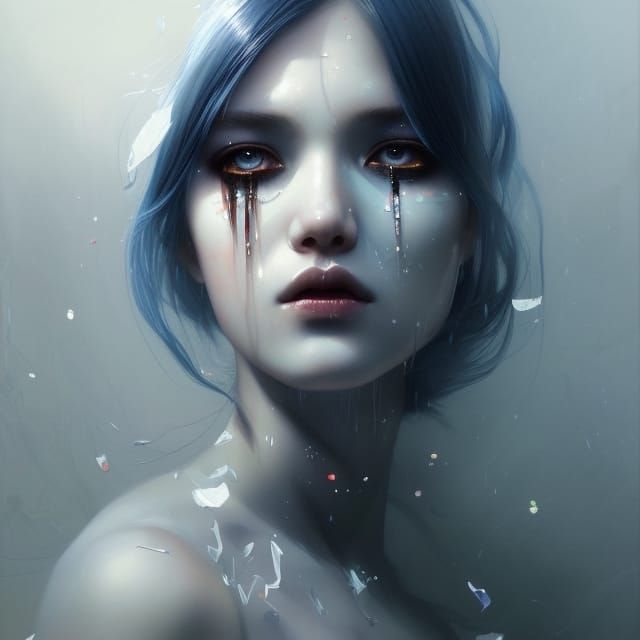Crying for Love - AI Generated Artwork - NightCafe Creator