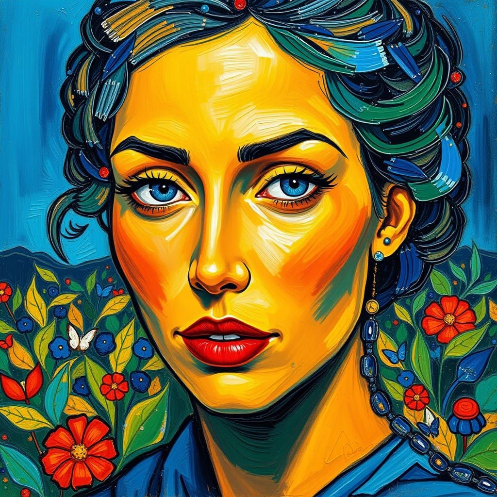 **Fauvist Fantasy (Henri Matisse & André Derain):** "A face, a Fauvist ...