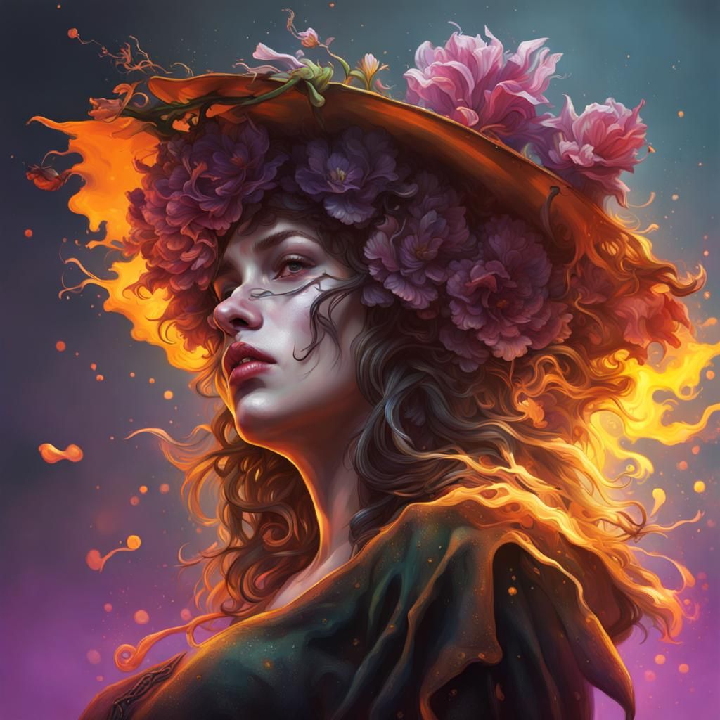 witch flower - AI Generated Artwork - NightCafe Creator