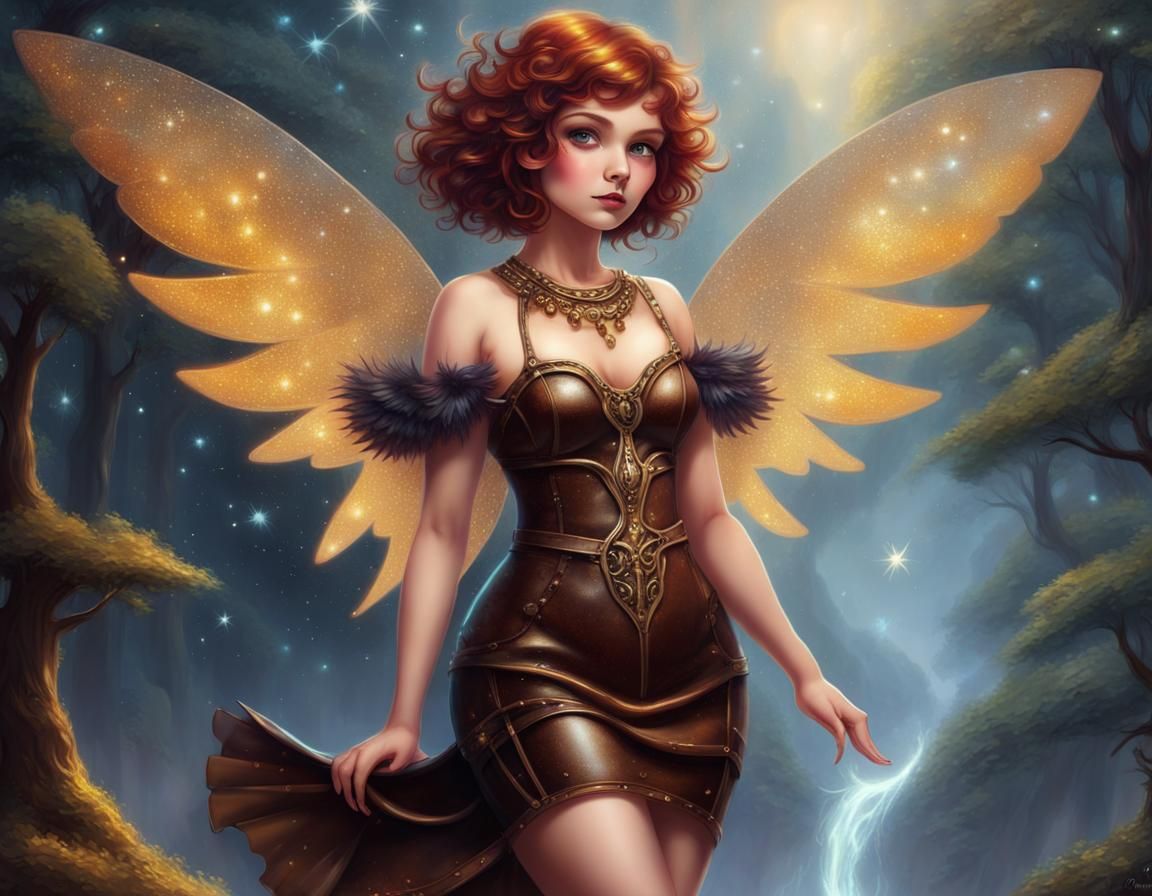 Redhead Pixie - AI Generated Artwork - NightCafe Creator