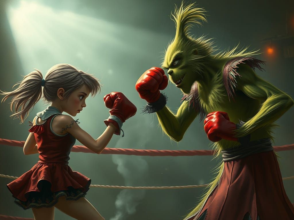Cindy Lou Who and the Grinch wish you a Happy Boxing Day