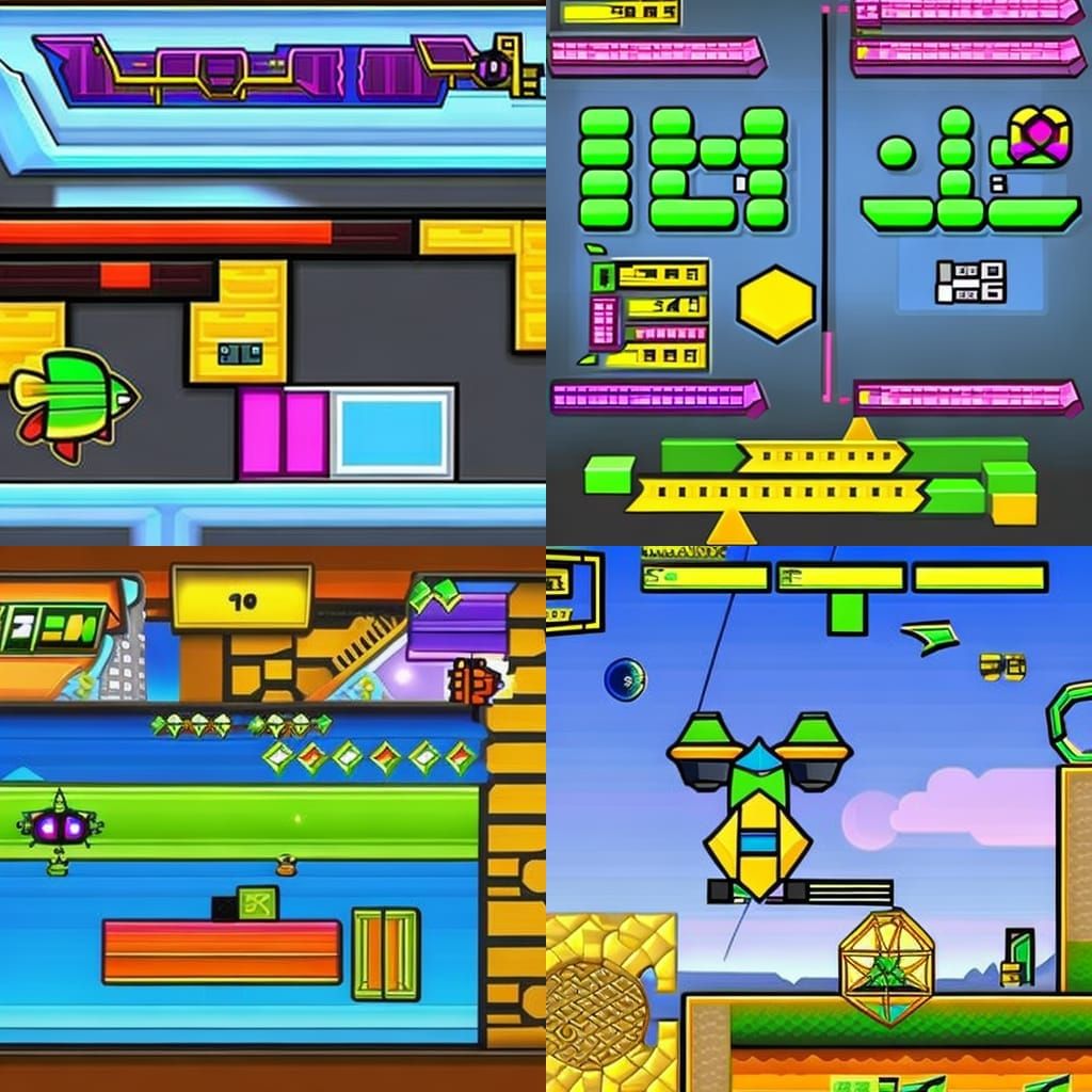 geometry dash - AI Generated Artwork - NightCafe Creator