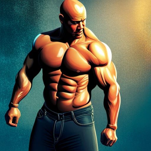 Deverous the Bodybuilder - AI Generated Artwork - NightCafe Creator