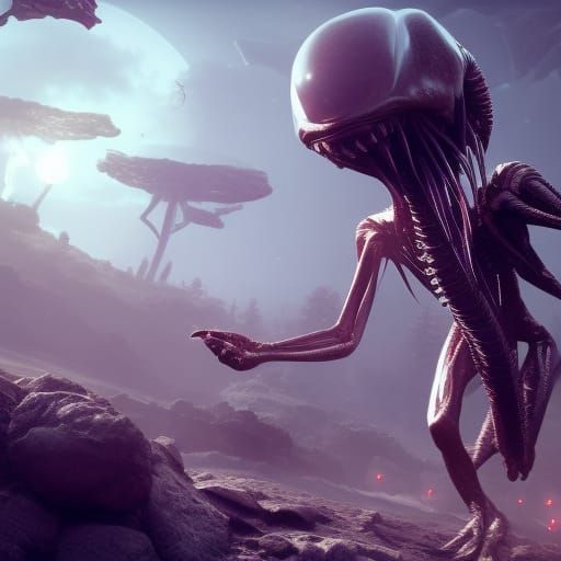 Aliens - AI Generated Artwork - NightCafe Creator