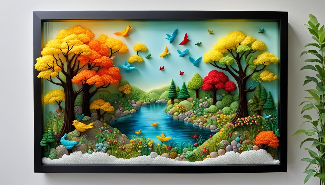 3D art on wall - AI Generated Artwork - NightCafe Creator