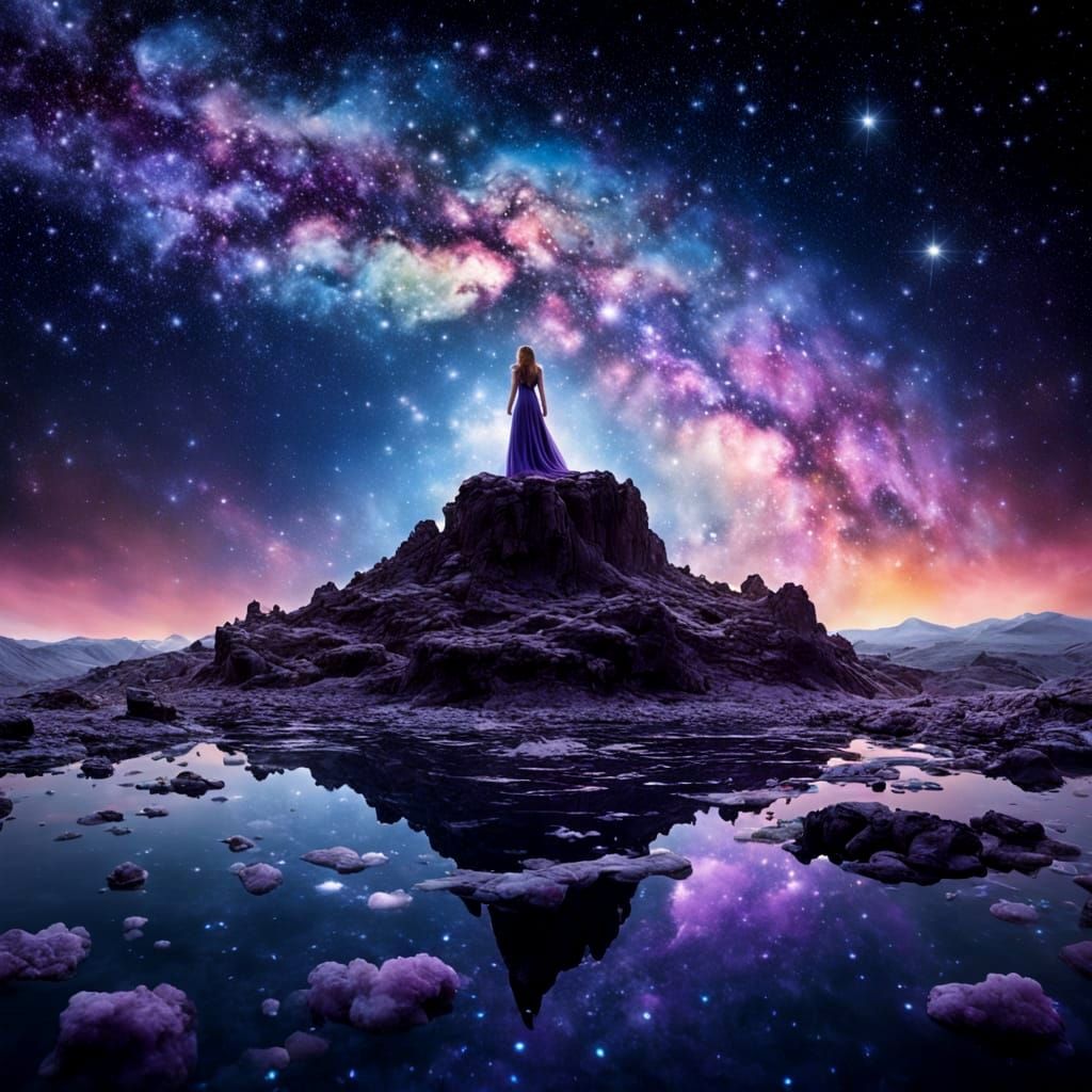 Milky Way - Cosmic Princess in Nebula Gown