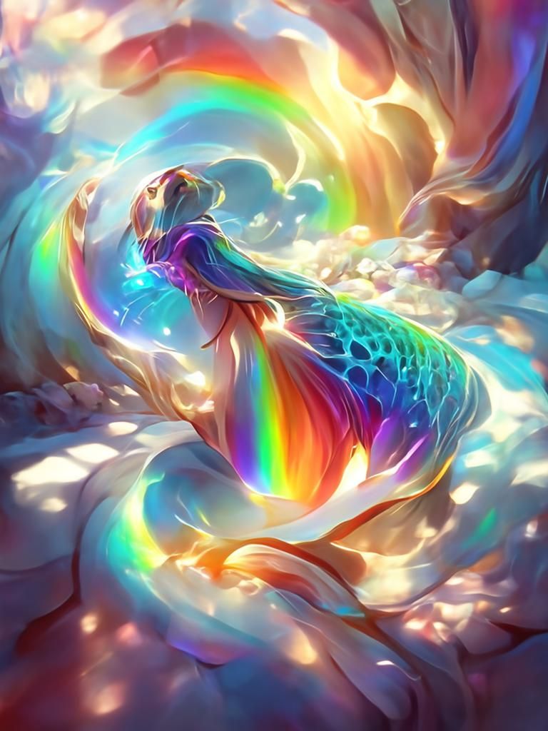 beautiful Glowing Rainbow - AI Generated Artwork - NightCafe Creator